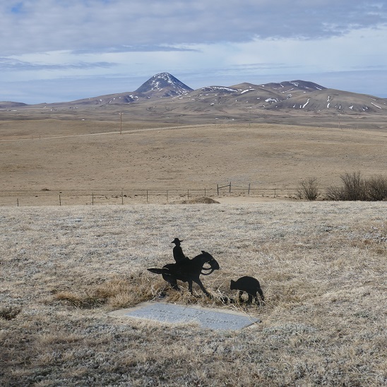 The view from here: Johnson Memorial Cemetery of Whitlash