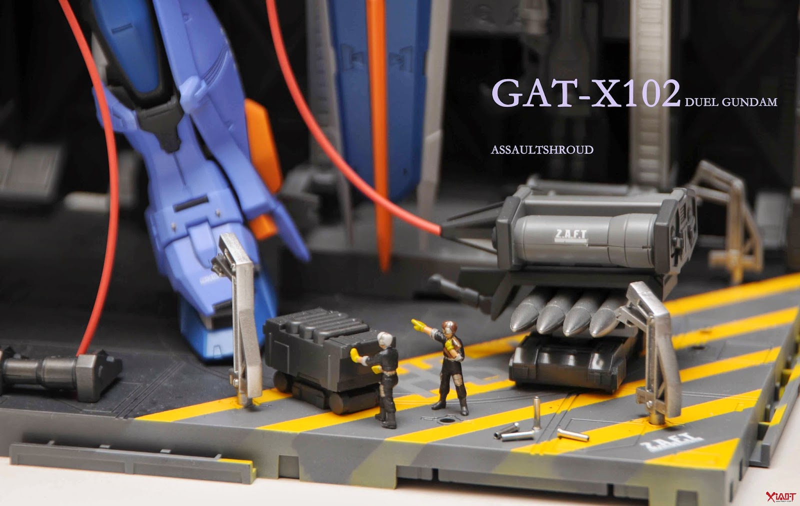 GUNDAM GUY: MG 1/100 GAT-X102 Duel Gundam - Maintenance Bay Diorama Build