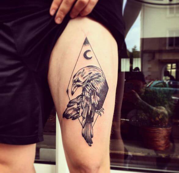 50+ Crow Raven Tattoo Designs For Men (2020) With Meaning | Tattoo ...