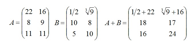 Matemáticas PI Sta. Victoria.: Suma y diferencia de matrices