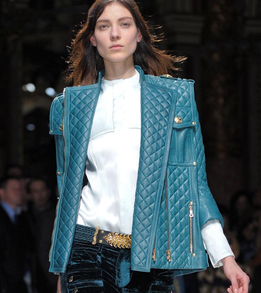 Fashion & Lifestyle: Balmain Leather Jackets Fall 2012 Womenswear