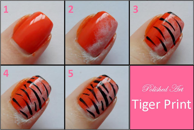 Polished Art: Tiger Print Tutorial