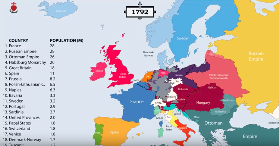 The Entire History Of Europe From 400 BC To The Present In A 12-Minute ...