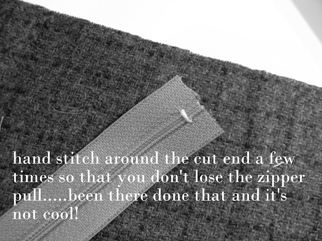 simply homemade: Lesson #3 How to easily insert a zipper