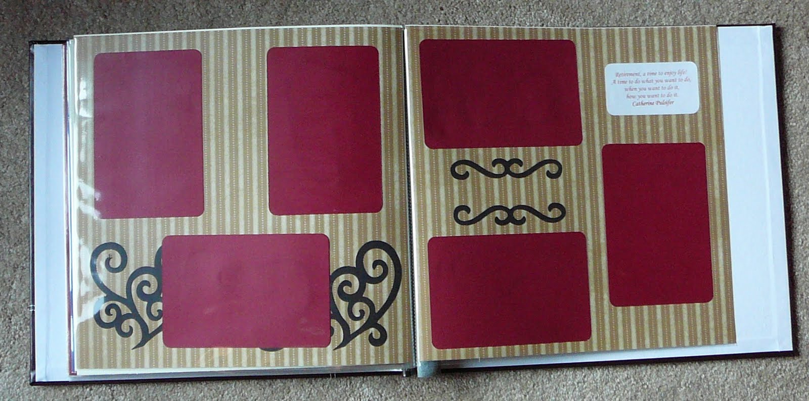 Krystena's Krafts: Retirement Scrapbook