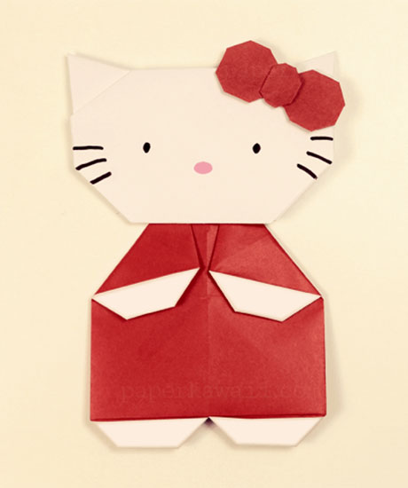 Hello Kitty Origami | Paperized Crafts