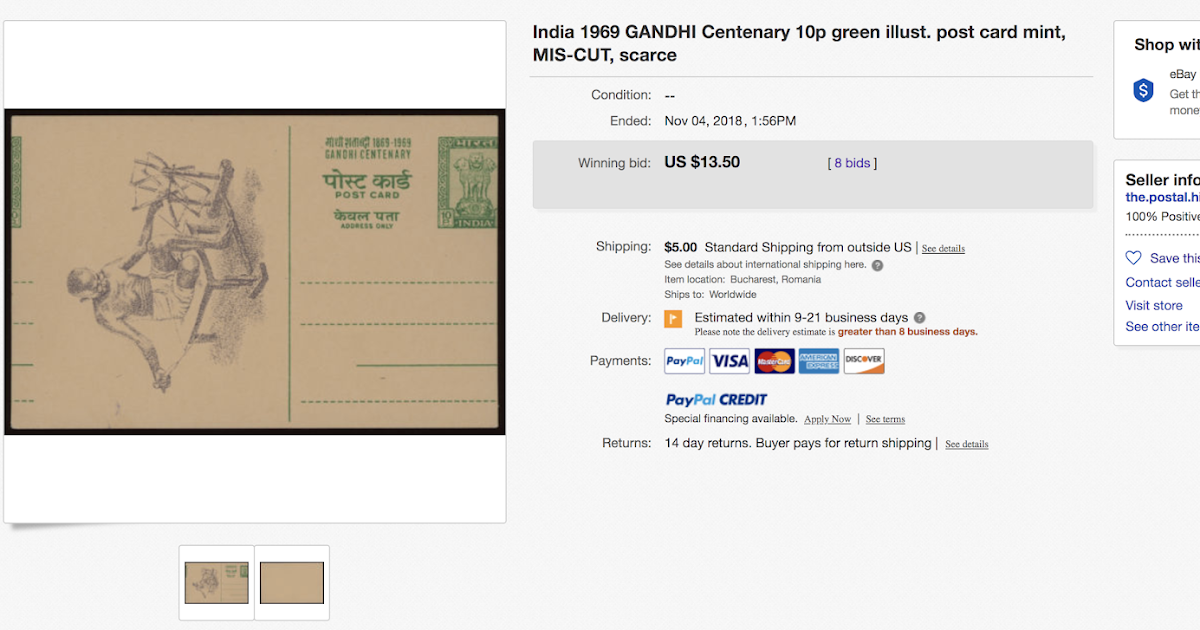 GANDHI STAMPS CLUB: Postal History and alternative investment - India ...