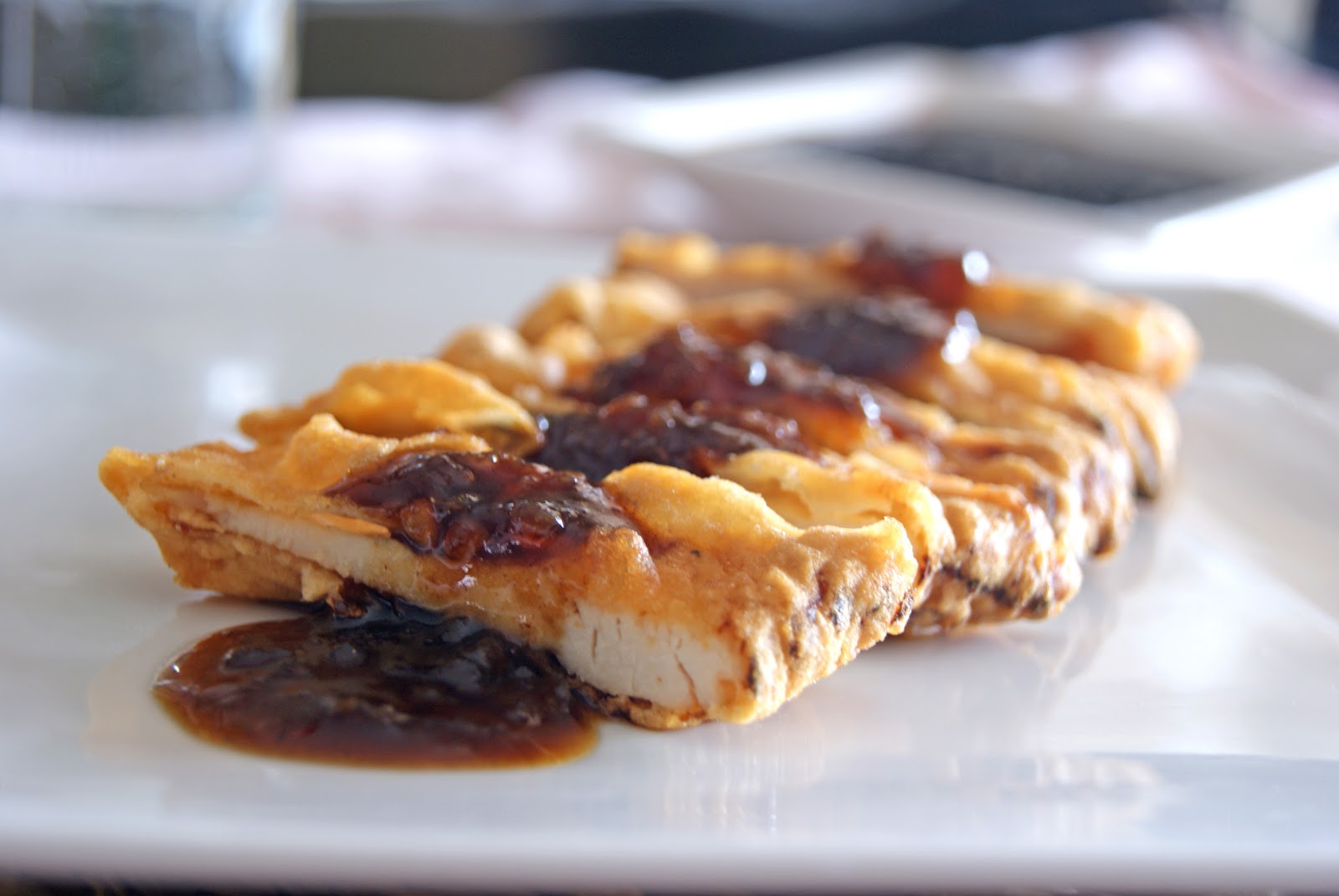 El pato de chocolate: Pollo con salsa de ajo (estilo chino)