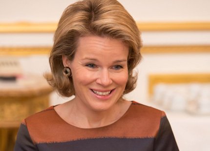 Princess Mathilde Attend a Meeting in Brussels