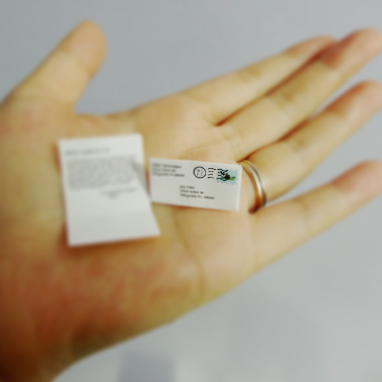 61love 明信片Postcrossing: [美國U.S.A] 世界最小的信件 The World's Smallest Letter / 迷你信