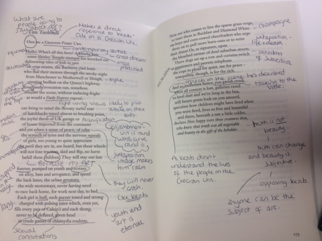 HASN A Level English Literature: 'Ode on a Grayson Perry Urn'