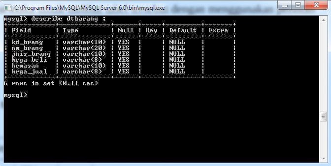 Membuat Tabel & Fields-fields atau Kolom Pada Database MySQL ~ Aneka ...