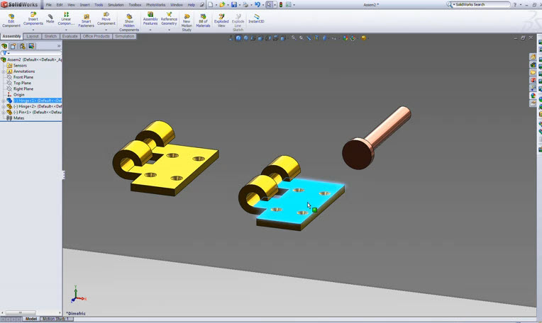 SolidWorks Assembly Hinge - SolidWorks Share