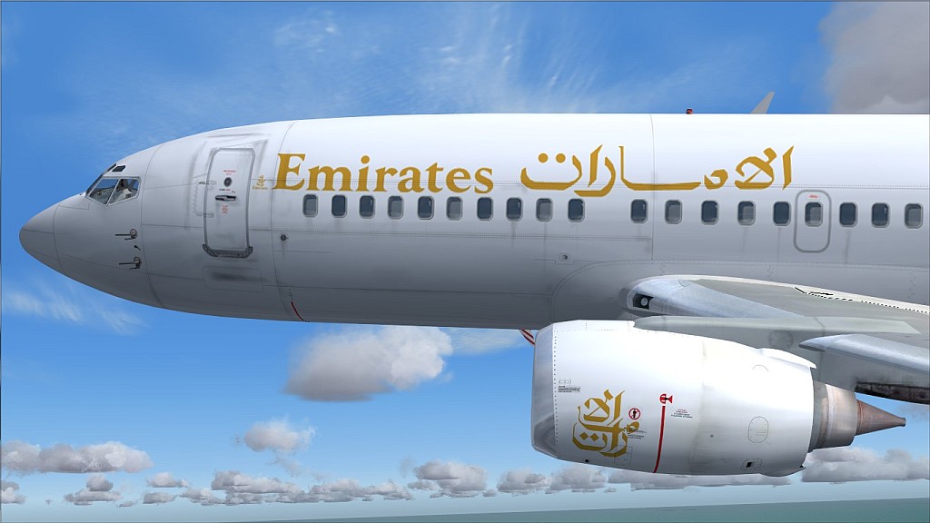 Texturas Brasileiras: Emirates Airlines Boeing 737-300 AP-BCD