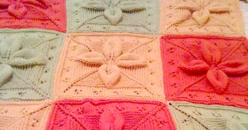 Amazing Knitting: Lucky 4-Leaf Afghan Block - Free knitting Pattern