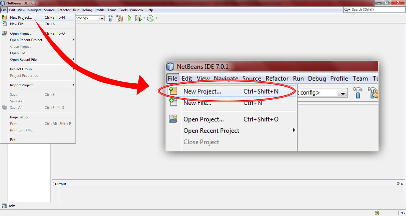Cara membuat project baru dengan aplikasi NetBeans ~ OneCreative