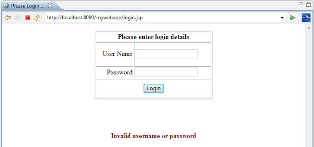 Simple login page using JSP - Java Discover