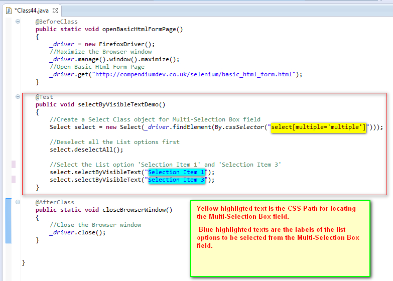 Selenium By Arun 400 Using Selectbyvisibletext Command To Select More Than One List Options