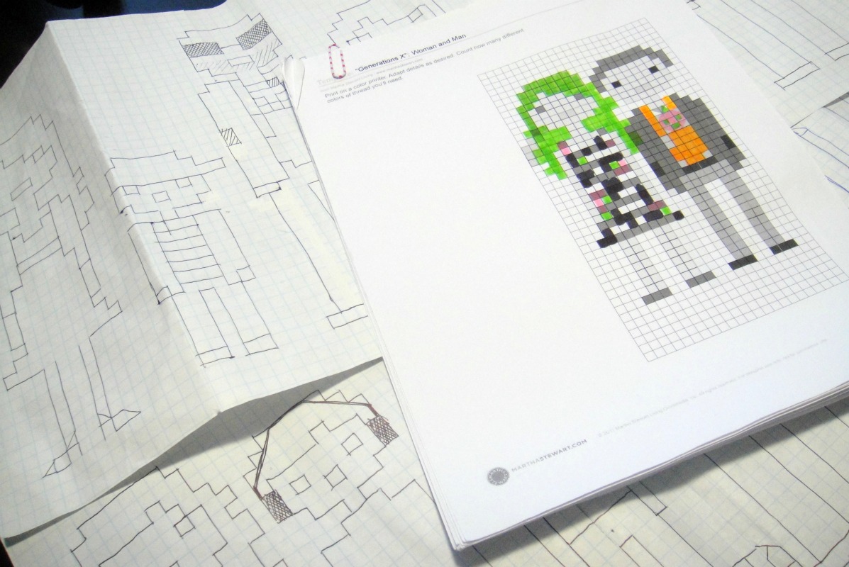 @ carlasdeleon: cross-stitch portraits