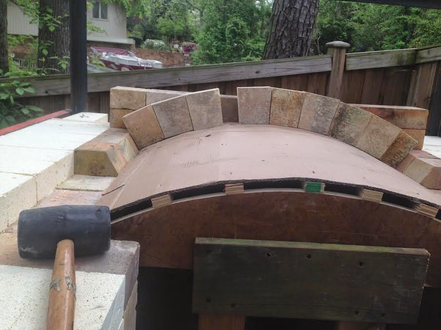 J. Stott Pottery: Skew back bricks and arch work