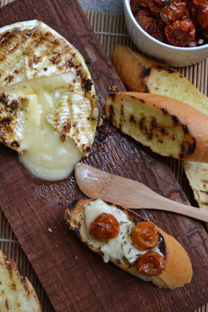 more than burnt toast: Grilled Brie and Ciabatta Topped with Slow ...