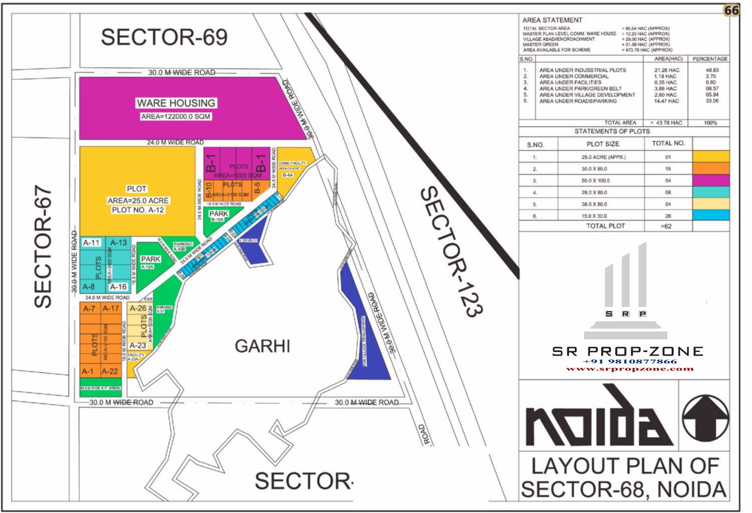 Layout Plan of Noida Sector-68 HD Map - Greater Noida Industry I BUY I ...