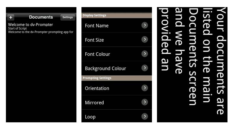 UrbanFox.TV Blog: dv Prompter arrives on Android