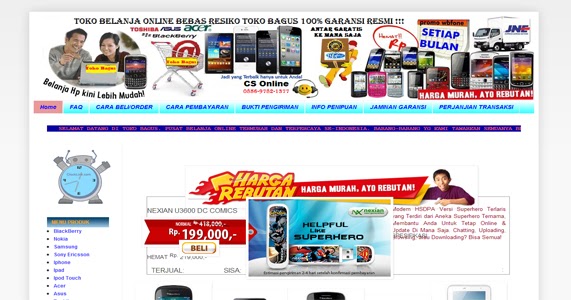Toko Bagus O1 Toko Online Penipu 100% - By PolisiOnline.com
