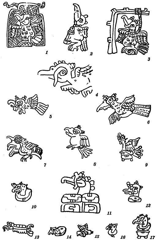 American Indian's History and Photographs: Mayan Animal Hieroglyphic ...