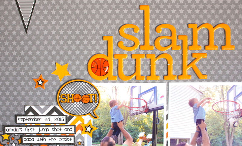 Doodlebug Design Inc Blog: Slam Dunk Collection: Layout by Kathy Skou