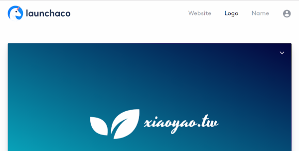 Launchaco 免費線上 Logo 設計，挑選字型、配色、圖示後由 AI 自動產生各種組合
