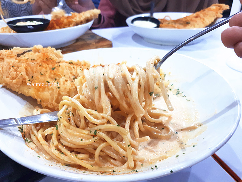 Lezatnya Creamy Carbonara di Fish Streat, Tebet