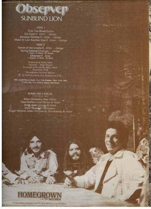 WHEN THE LEVEE BREAKS: SUNBLIND LION