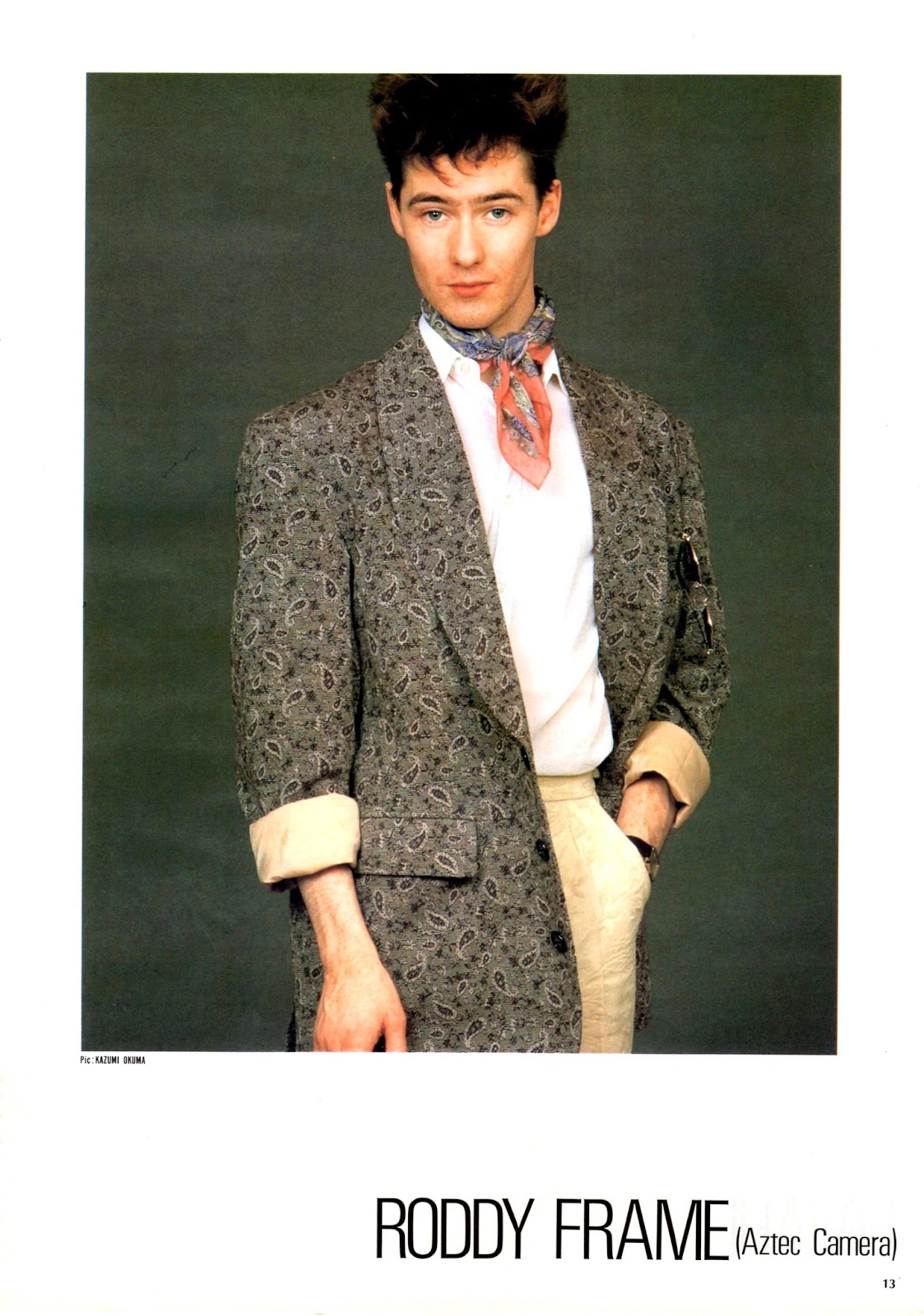 Lansure's Music Paraphernalia: AZTEC CAMERA | RODDY FRAME | Press Kits ...