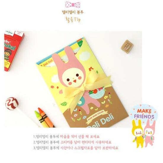 7 Polka Dots: Deli- Deli Rabbit sticker set