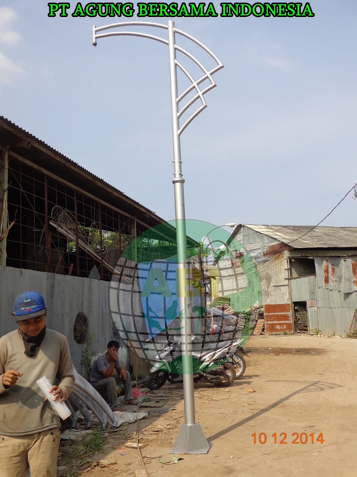 Tiang Laman Taman Kota-Lampu Jalan Dekoratif Klasik - Ready Stok Tiang ...