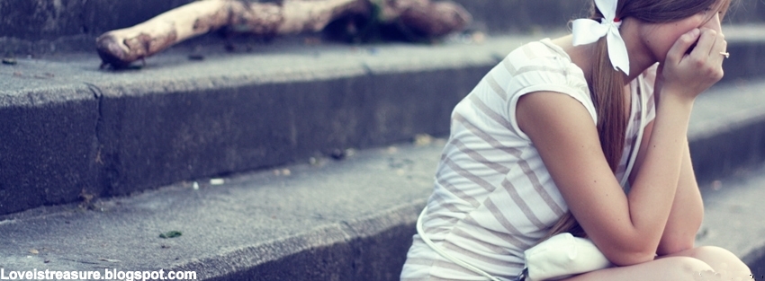 Love is Treasure: Alone sad girl facebook cover | sad girl facebook ...