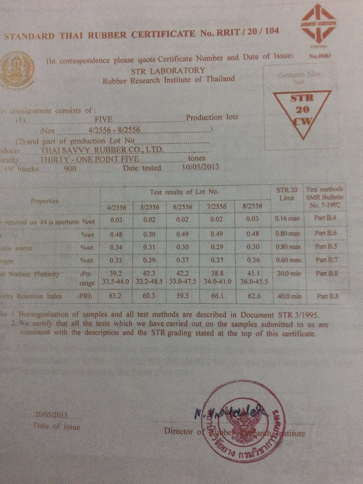 ยางเครพ: Number One of Natural Rubber in the World. Block Rubber TSR ...