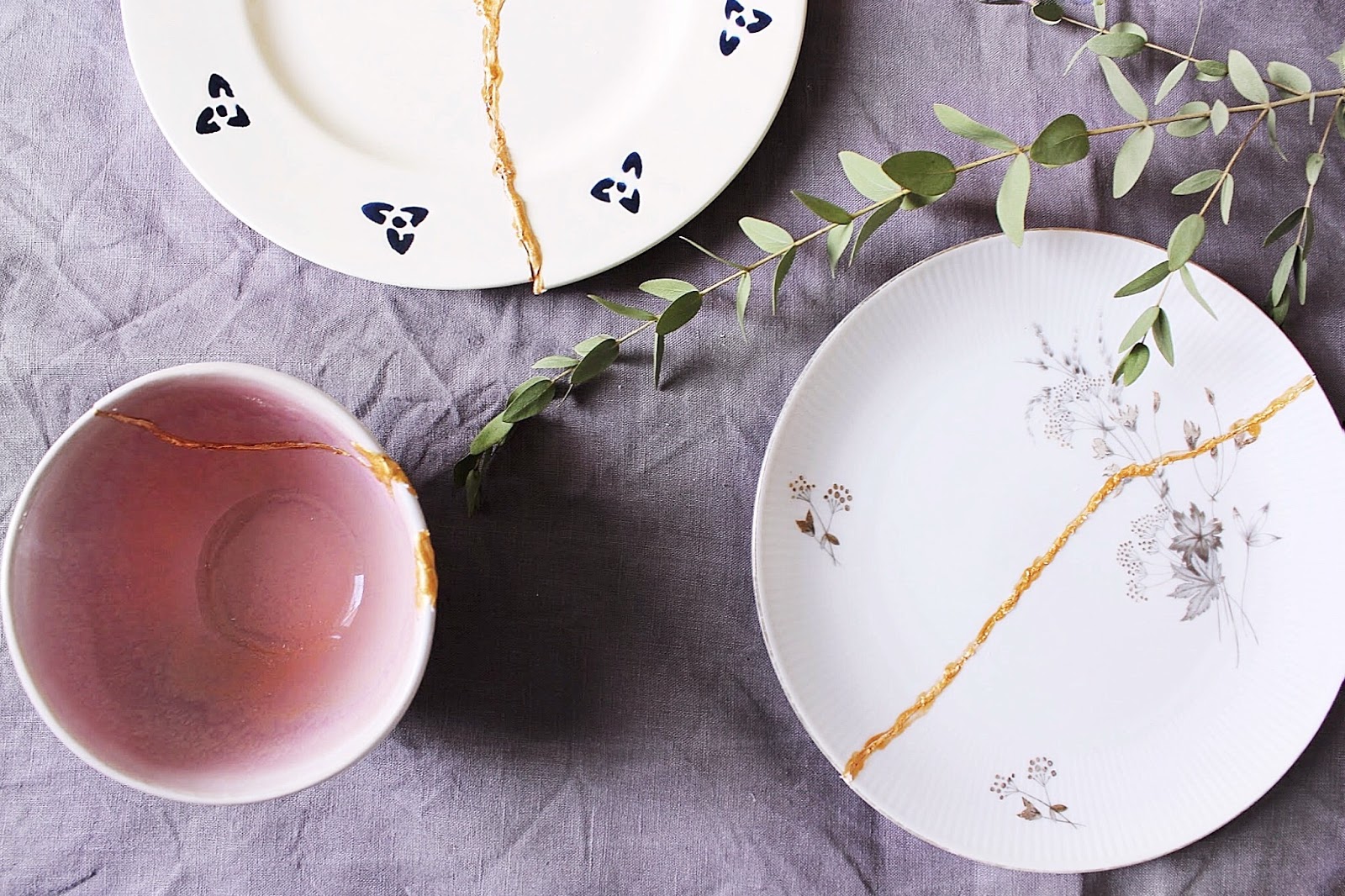 DIY: kintsugi 2.0 con Kintsuglue • la tazzina blu