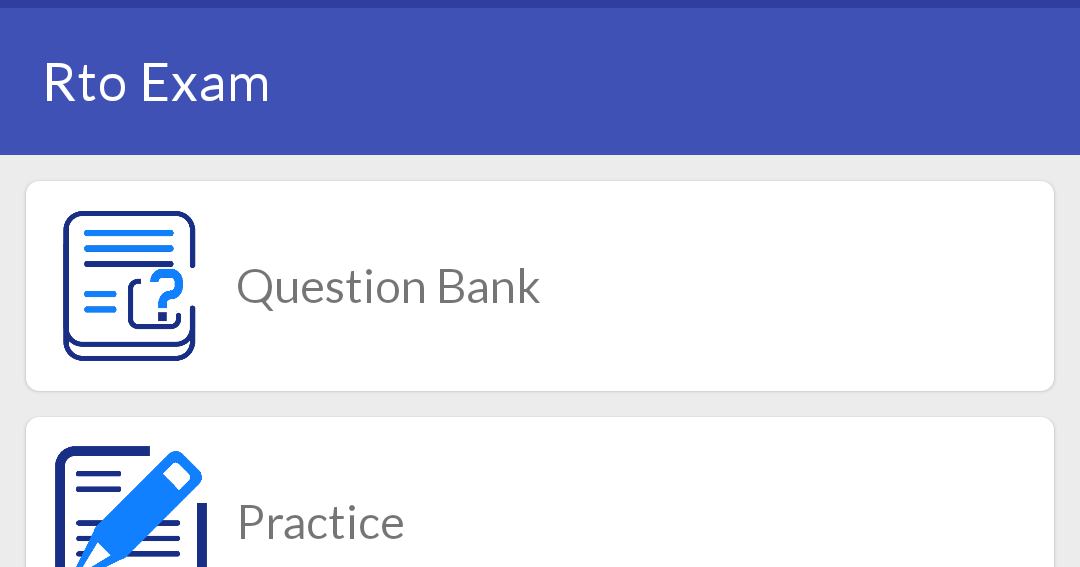 Rto driving license computer exam questions and answers android application