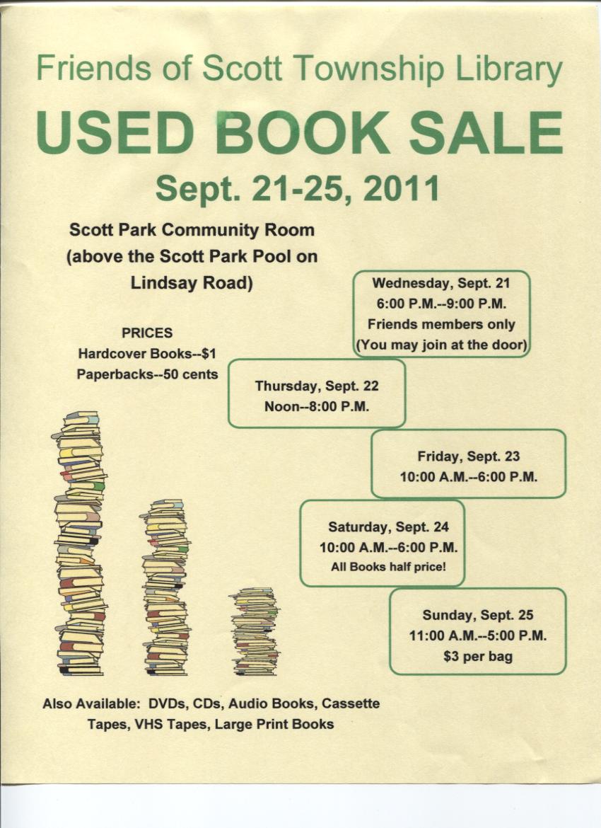 Friends of Scott Township Library: Used Book Sale