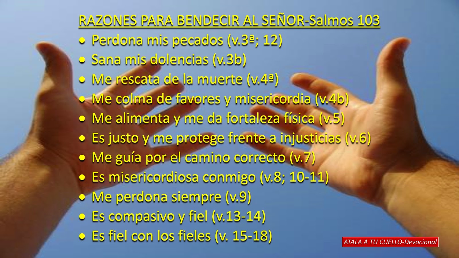 ATALA A TU CUELLO Devocional: Salmos 103