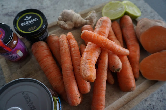 Gulrótasúpa með kókos og engifer