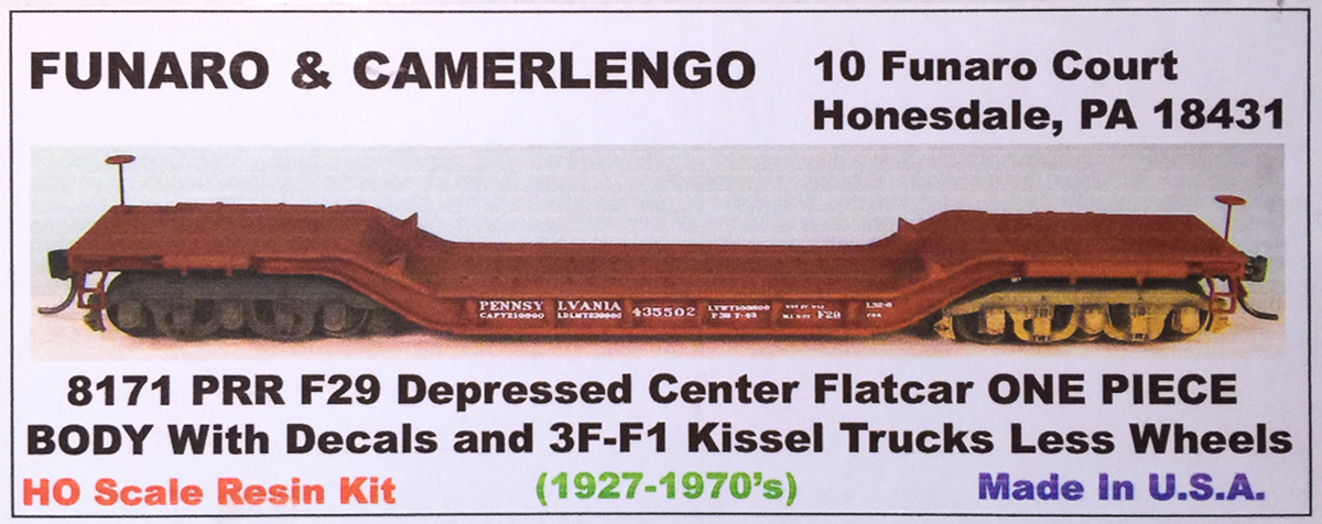 Prototype Railroad Topics: F&C Pennsy F29 Depressed Center Flat Car Pt. 1