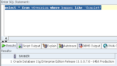 PeopleSoft Reference: How to know Oracle installed Version