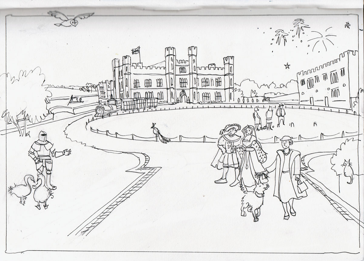 LyndseySmith: The story of a greetings card for Leeds Castle, Kent