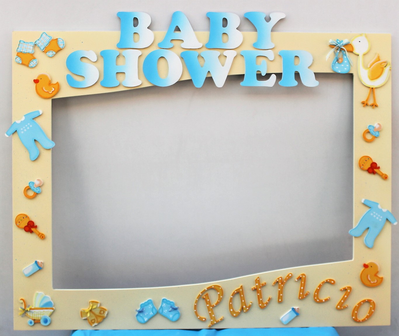 Manualidades en mdf: Marco para Baby Shower, Base patito y gancho con ...