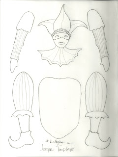 just create every day: paper jester tutorial