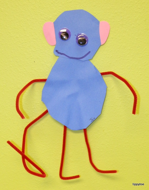 Tippytoe Crafts: Paper Monkeys