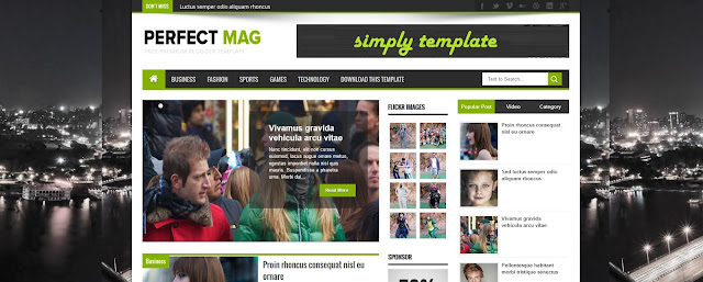 Perfect Mag Blogger Template - Rax Blogger Template